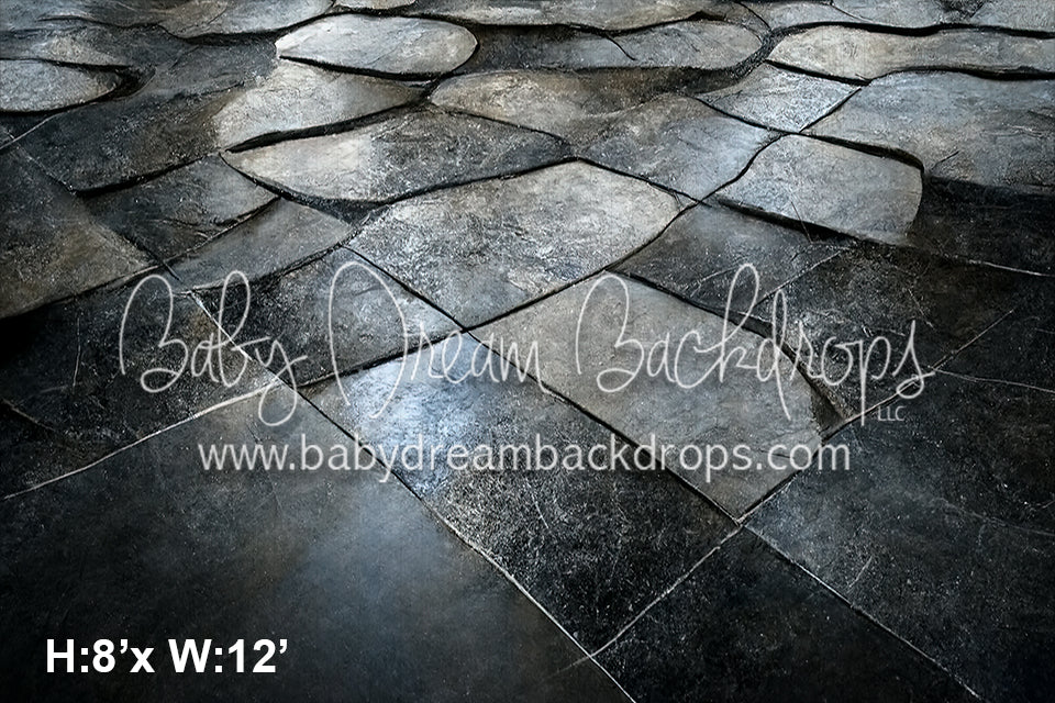 Slate Grey Floor Fabric Drop (SM) – Baby Dream Backdrops