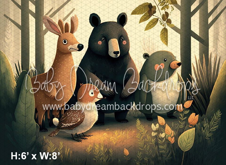 Woodland Forest Friends (MD) – Baby Dream Backdrops