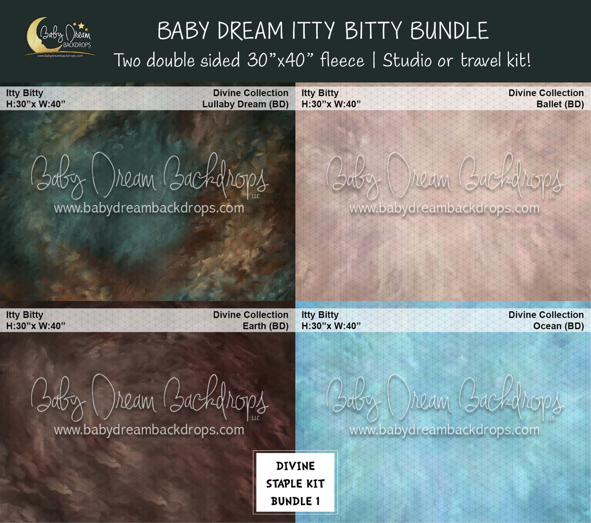 Divine Staple Kit Bundle 1 — Baby Dream Backdrops