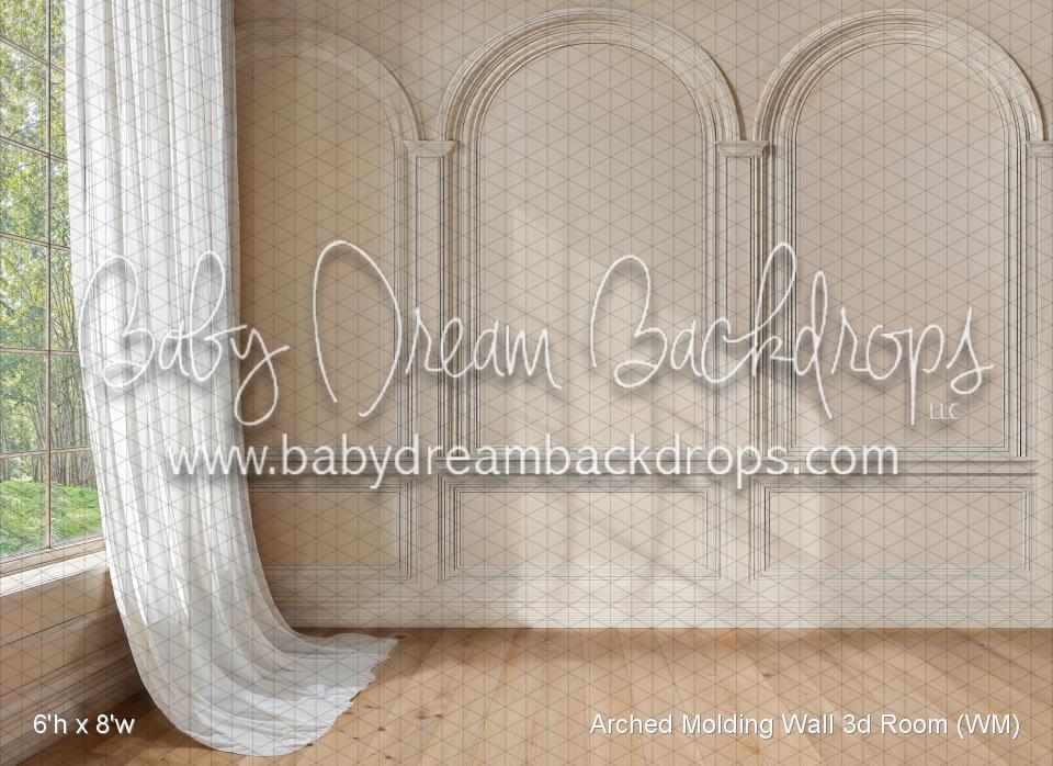 Arched Molding Wall 3d Room (WM) — Baby Dream Backdrops