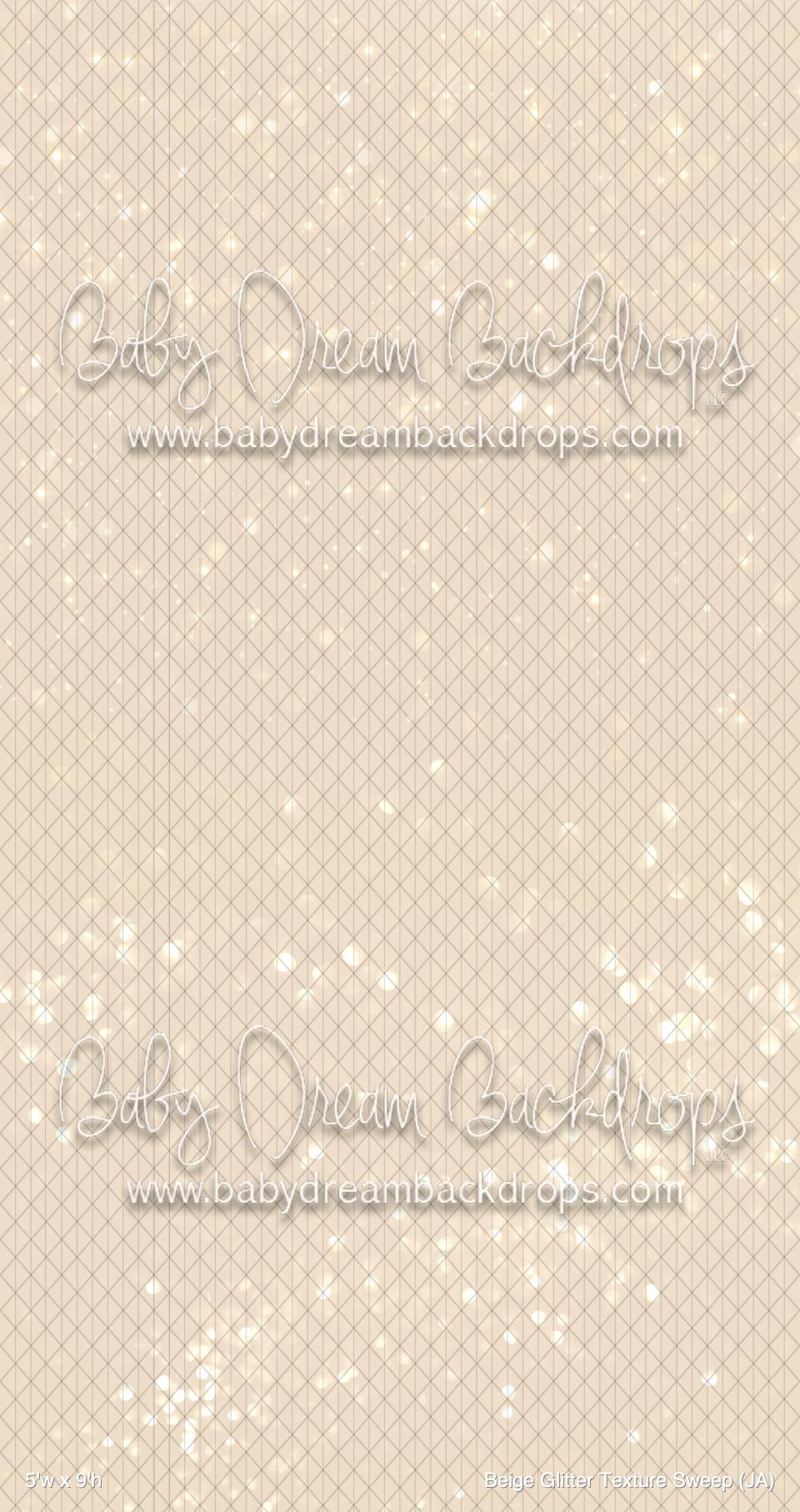Beige Glitter Texture Sweep (JA) — Baby Dream Backdrops