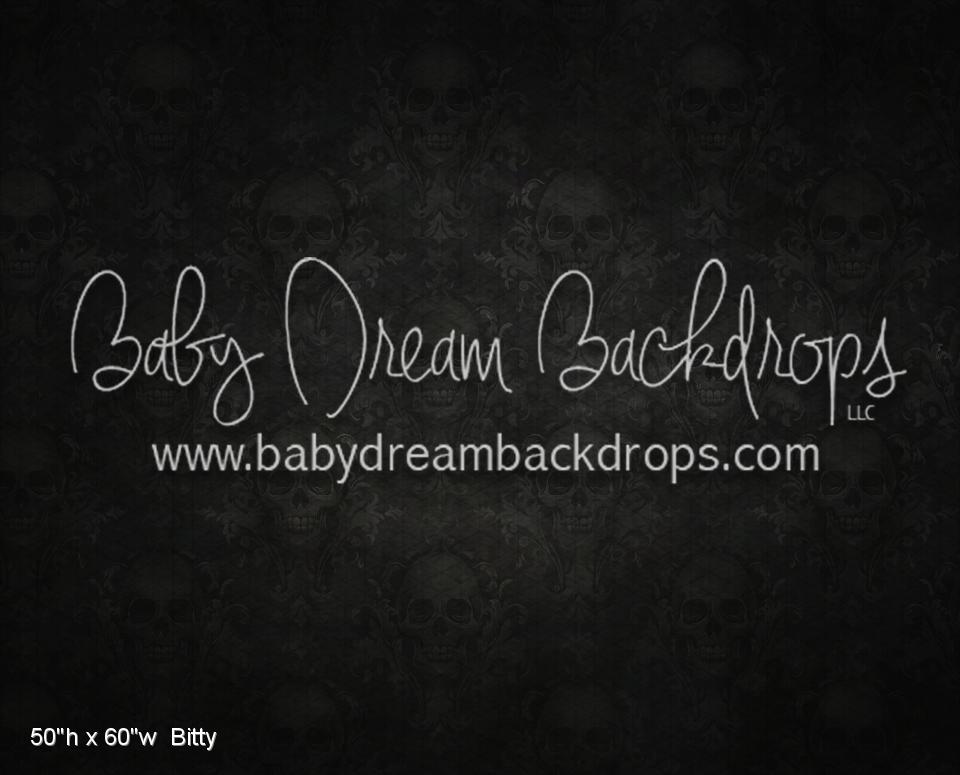 Bitty Gothic Damask (WM) — Baby Dream Backdrops