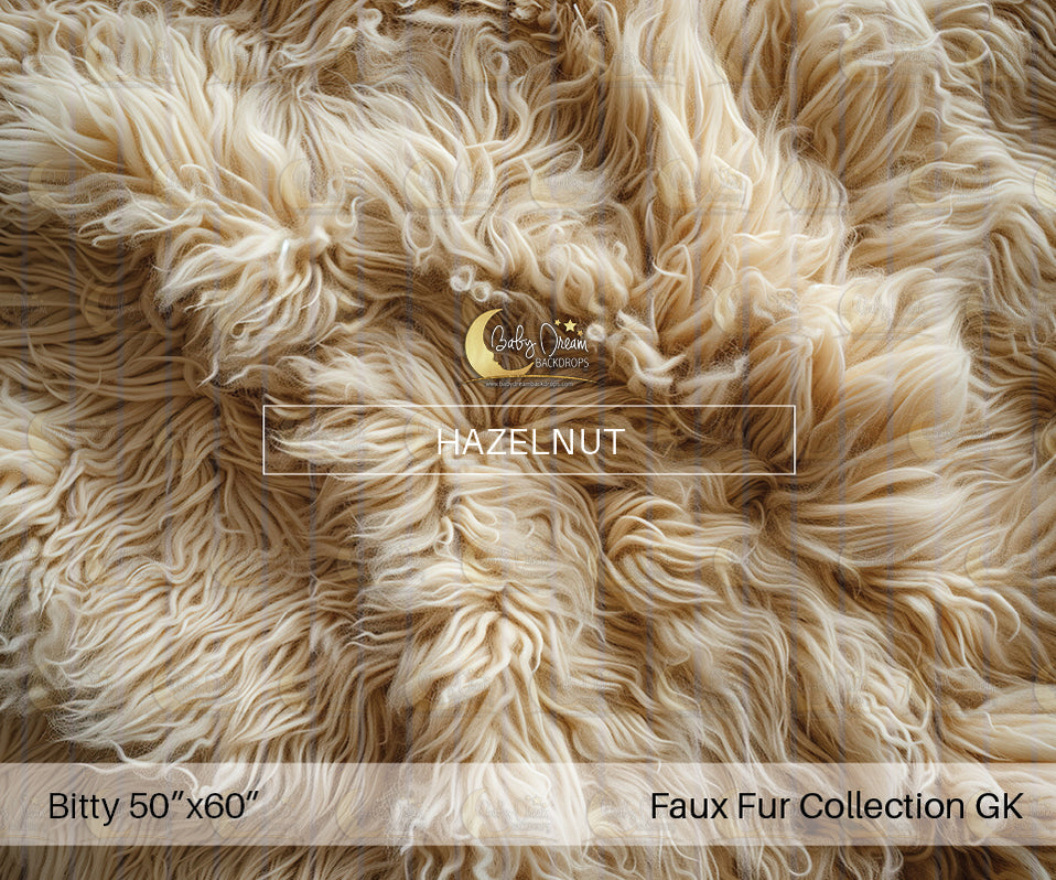 Bitty Nursery Dream Faux Fur Hazelnut (GK) — Baby Dream Backdrops