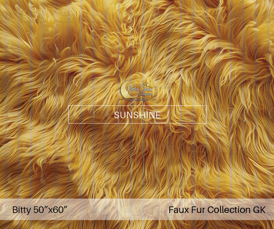 Bitty Nursery Dream Faux Fur Sunshine (GK) — Baby Dream Backdrops