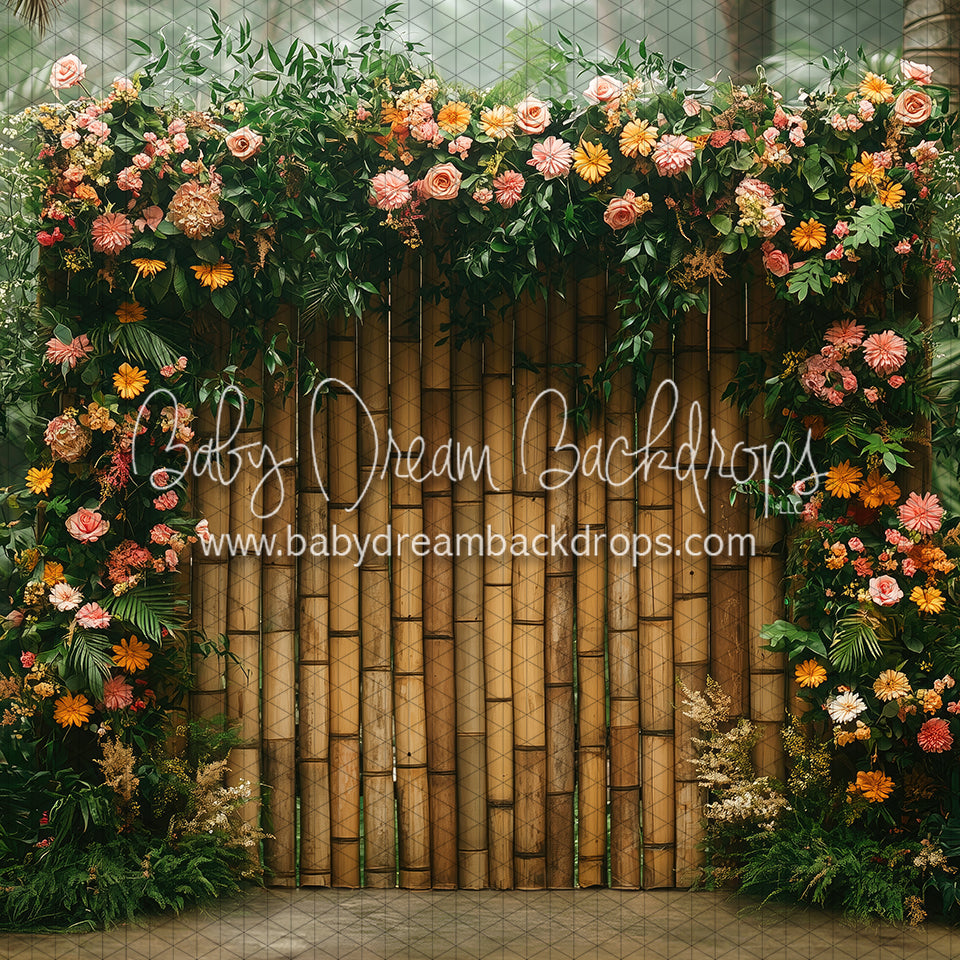 Blooming Bamboo Wall (KR) — Baby Dream Backdrops