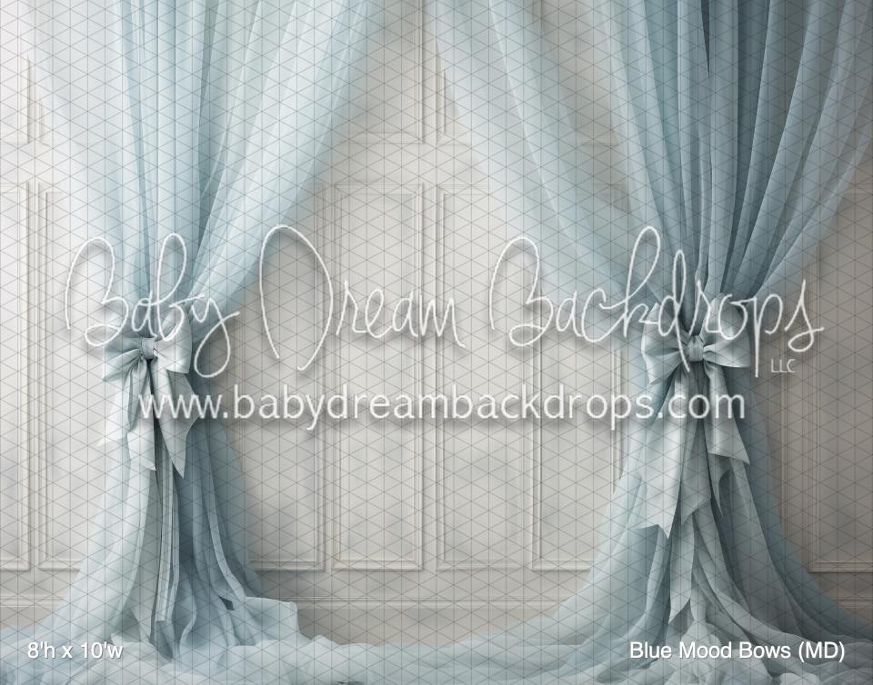 Blue Mood Bows (MD) – Baby Dream Backdrops