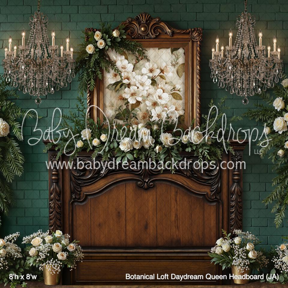 Botanical Loft Daydream Queen Headboard (JA) — Baby Dream Backdrops