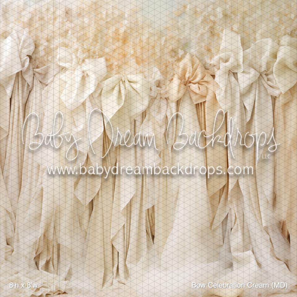 Bow Celebration Cream (MD) – Baby Dream Backdrops