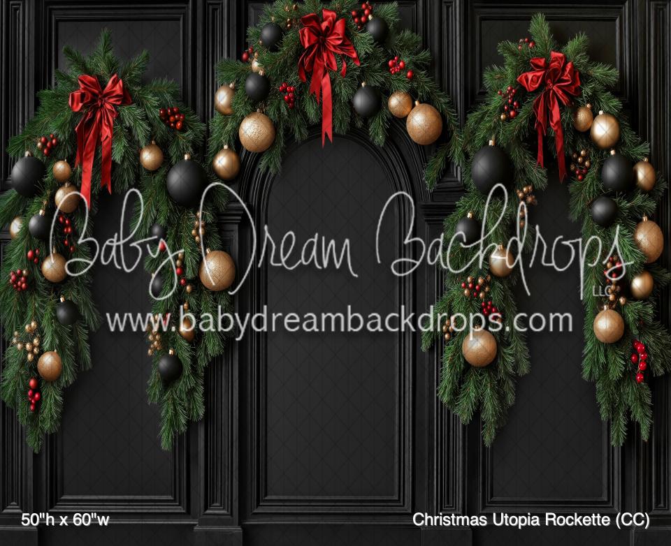 Christmas Utopia Rockette (CC) — Baby Dream Backdrops