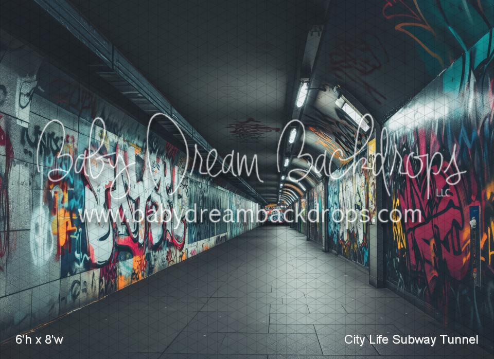 City Life Subway Tunnel (WM) — Baby Dream Backdrops
