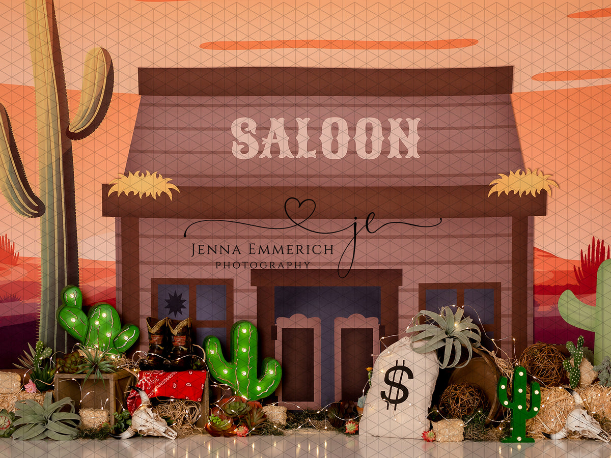 Cowboy Saloon (JE) — Baby Dream Backdrops