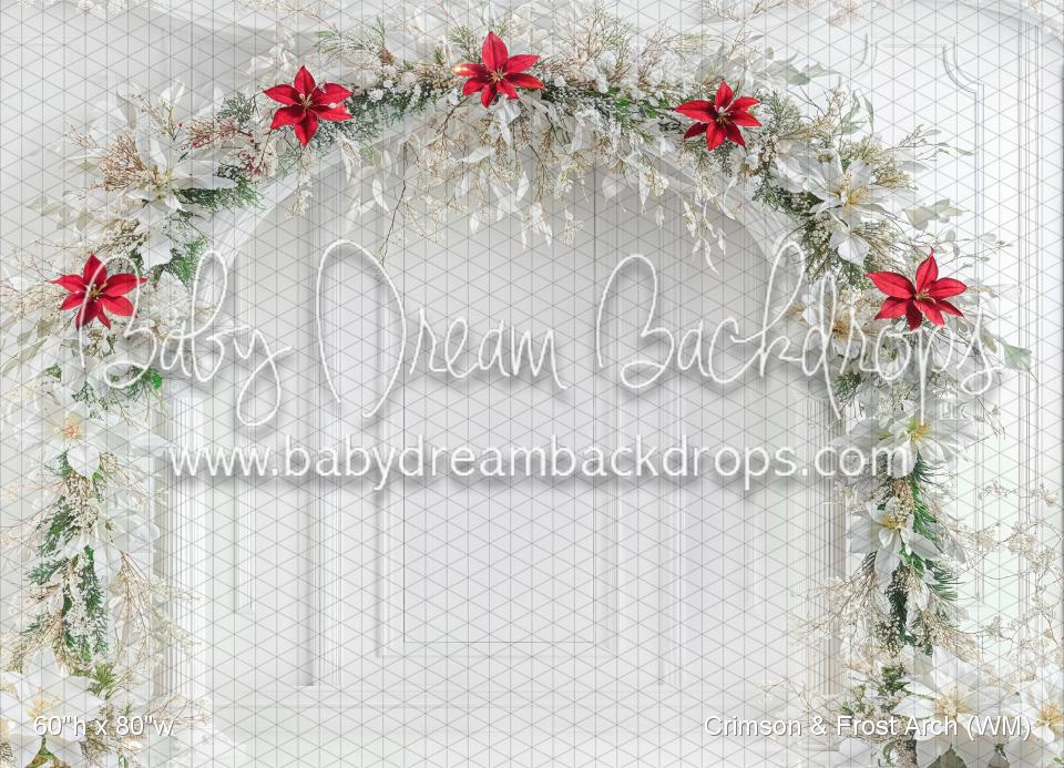 Crimson & Frost Arch (WM) — Baby Dream Backdrops