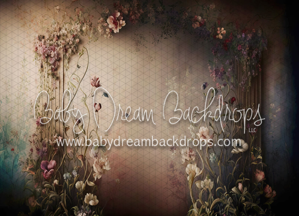 Dainty Autumn Floral Wall (MD) – Baby Dream Backdrops
