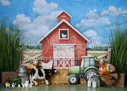 Dairy Farm Animals (JR) — Baby Dream Backdrops