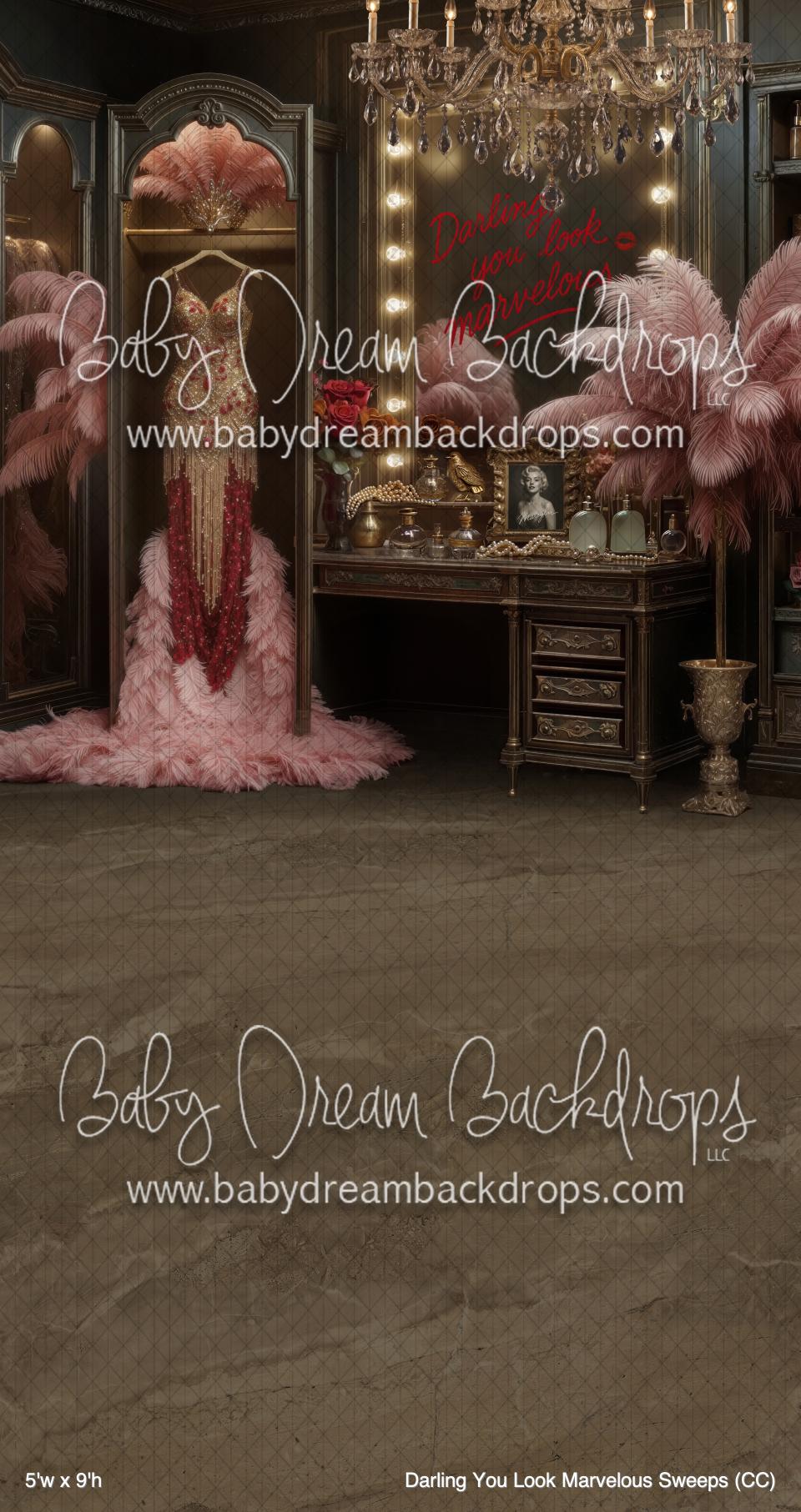 Darling You Look Marvelous Sweeps (CC) — Baby Dream Backdrops