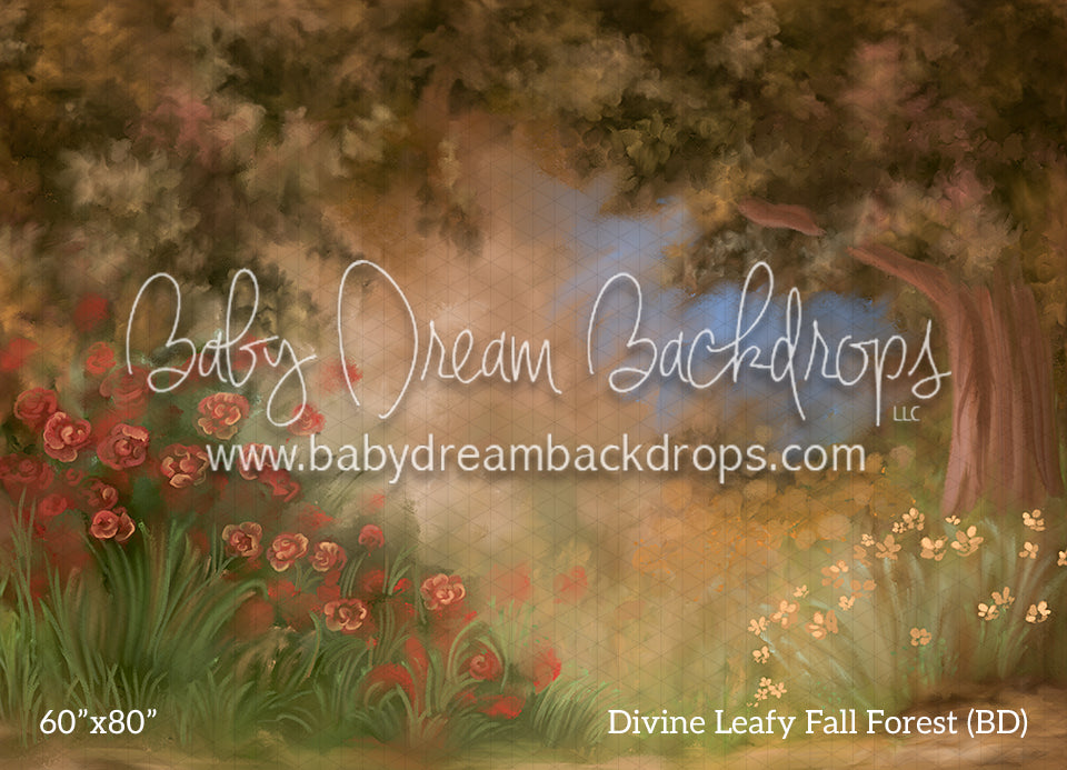 Divine Leafy Fall Forest (BD) — Baby Dream Backdrops