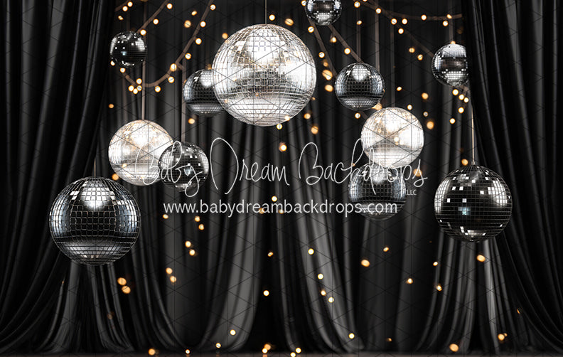 Elegant Disco Fever Black (JA) — Baby Dream Backdrops