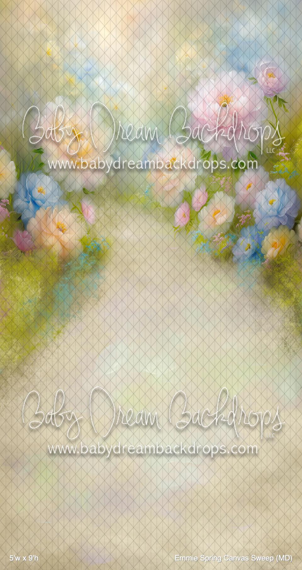 Emmie Spring Canvas Sweep (MD) — Baby Dream Backdrops