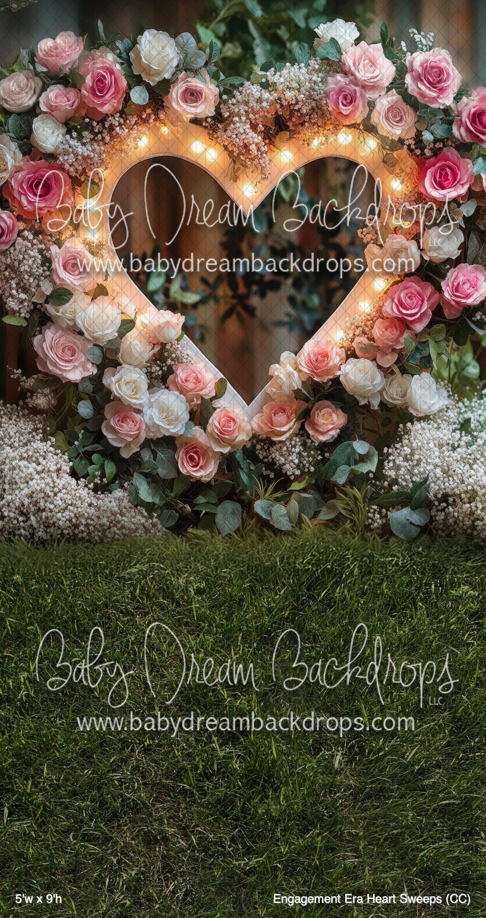 Engagement Era Heart Sweeps (CC) — Baby Dream Backdrops