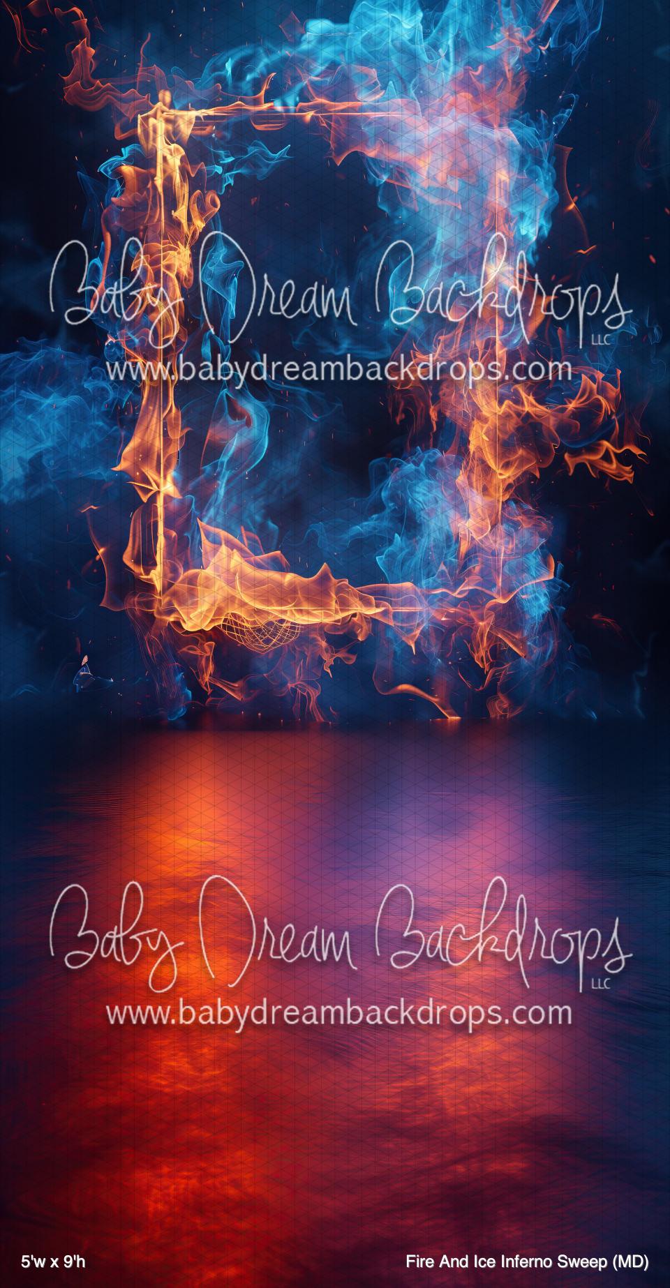 Fire And Ice Inferno Sweep (MD) — Baby Dream Backdrops