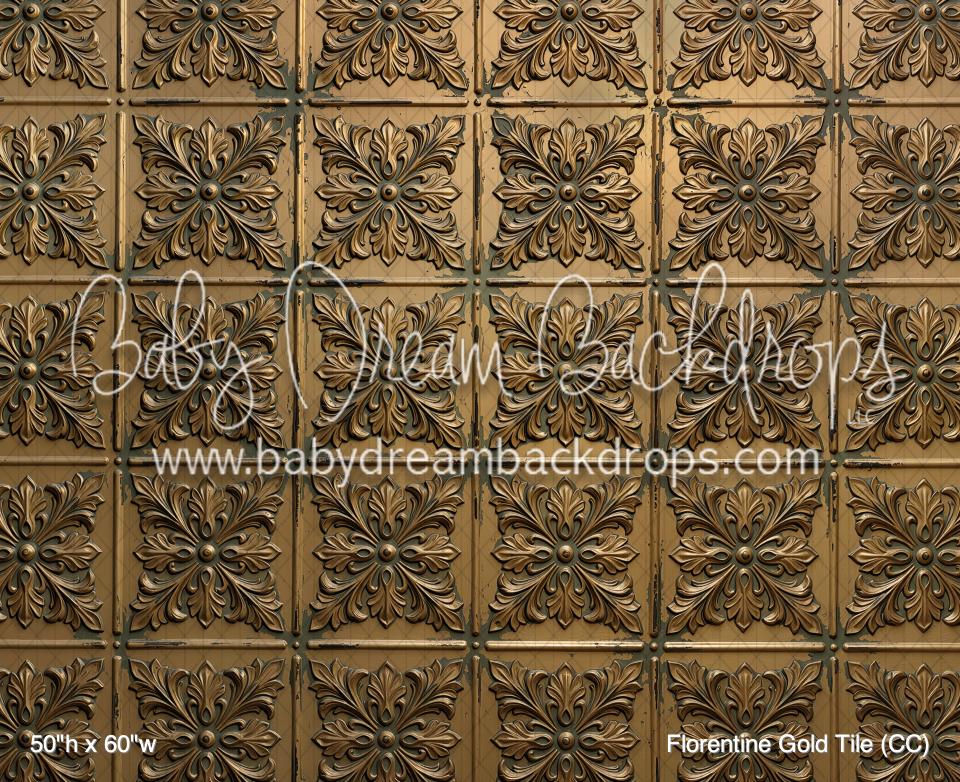 Florentine Gold Tile (CC) — Baby Dream Backdrops