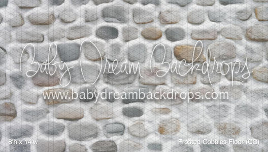 Frosted Cobbles Floor (CC) — Baby Dream Backdrops
