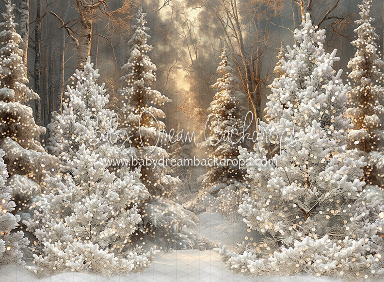 Frosted Fantasy Forest Lights (CC) – Baby Dream Backdrops