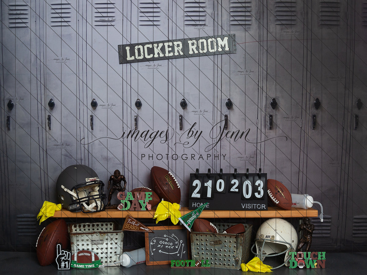 Game Day Locker Room no Banner (JG) — Baby Dream Backdrops