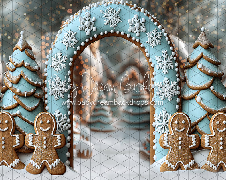 Gingerbread City Arch (JA) – Baby Dream Backdrops