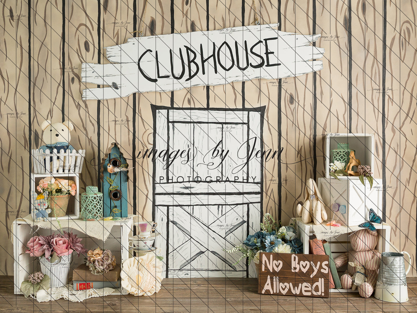 Girls Clubhouse (JG) — Baby Dream Backdrops