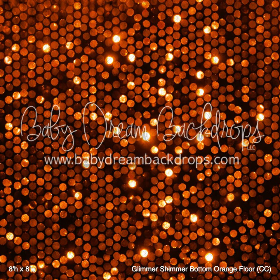 Glimmer Shimmer Bottom Orange Floor (CC) — Baby Dream Backdrops