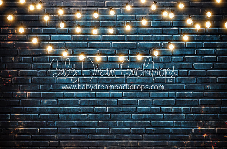 Grad Alley Brick with Lights (JA) – Baby Dream Backdrops