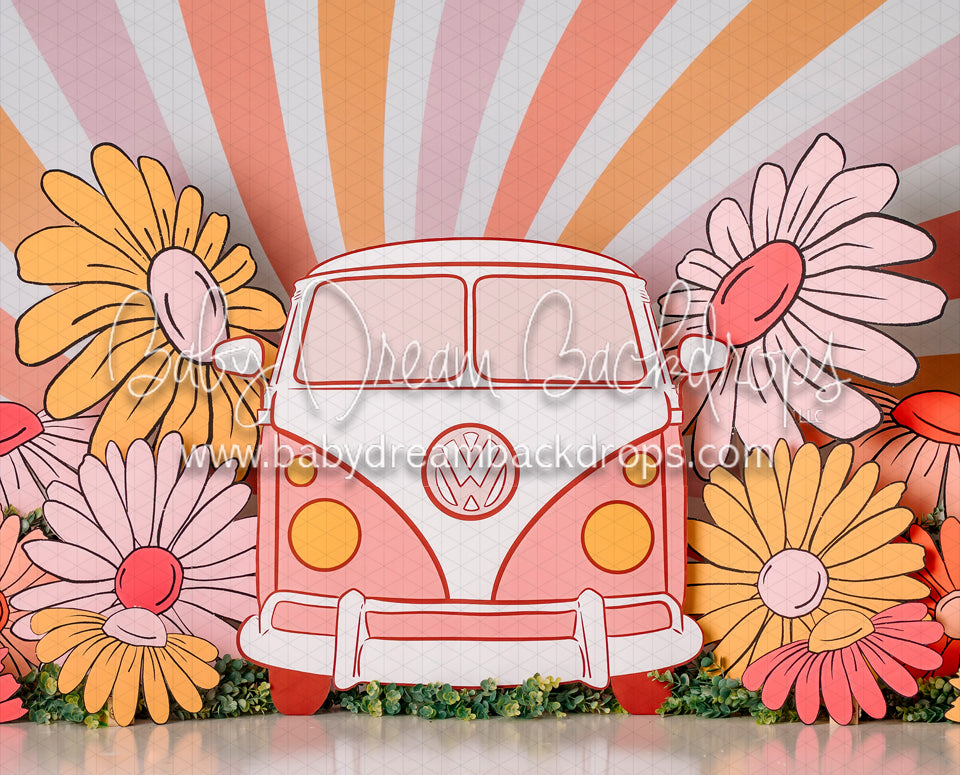 Groovy Flowers (AH) – Baby Dream Backdrops