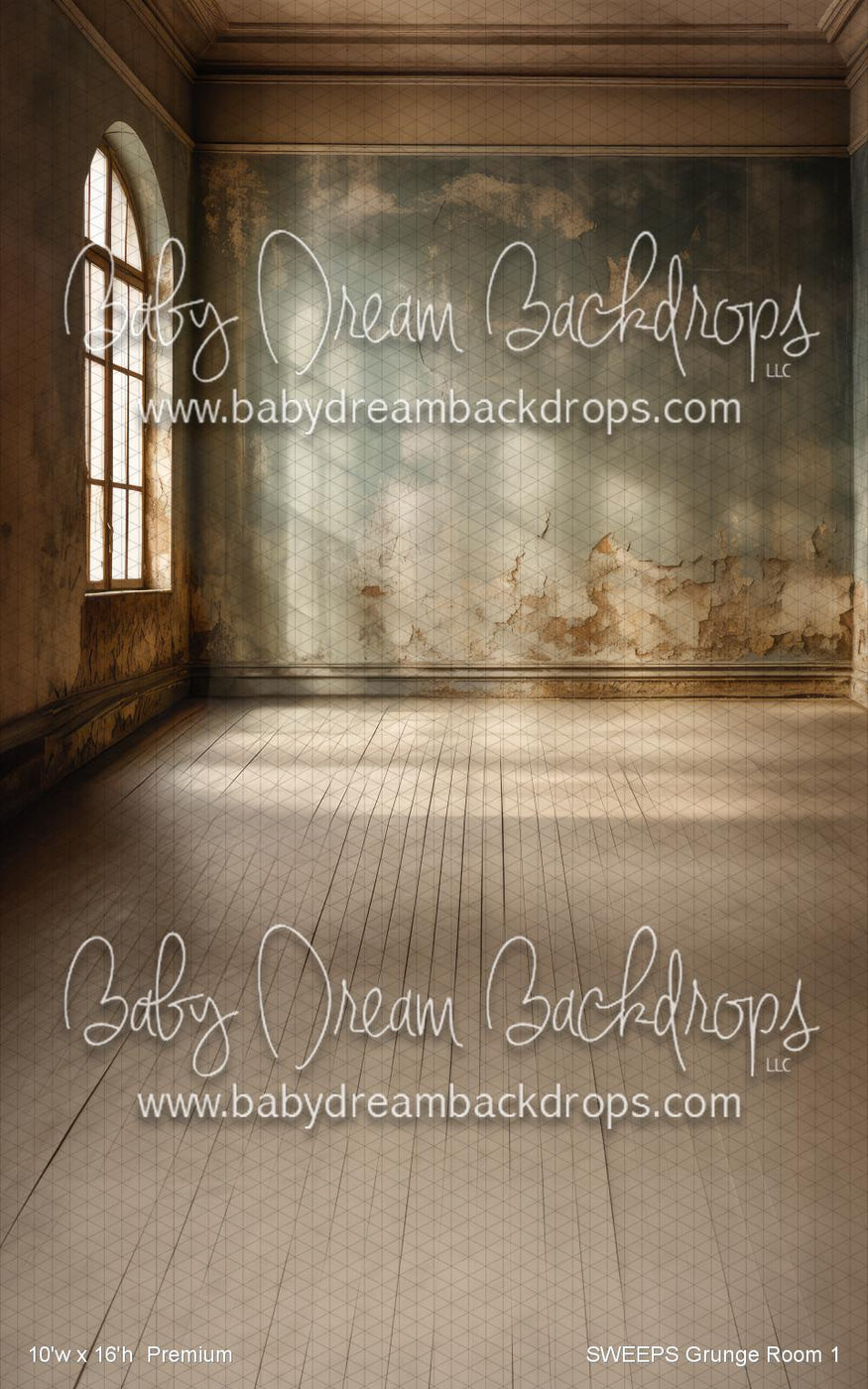 Grunge Room 1 Sweep (WM) — Baby Dream Backdrops