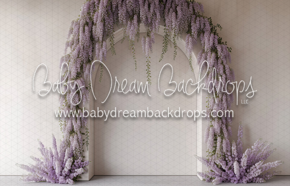 Harlow Wisteria Arch Left (MD) — Baby Dream Backdrops