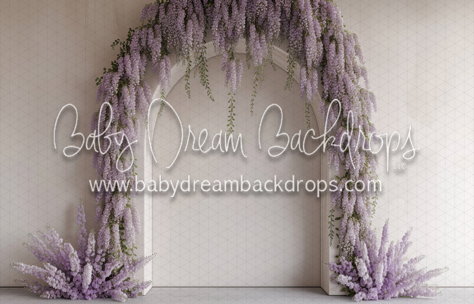Harlow Wisteria Arch Right (MD) — Baby Dream Backdrops