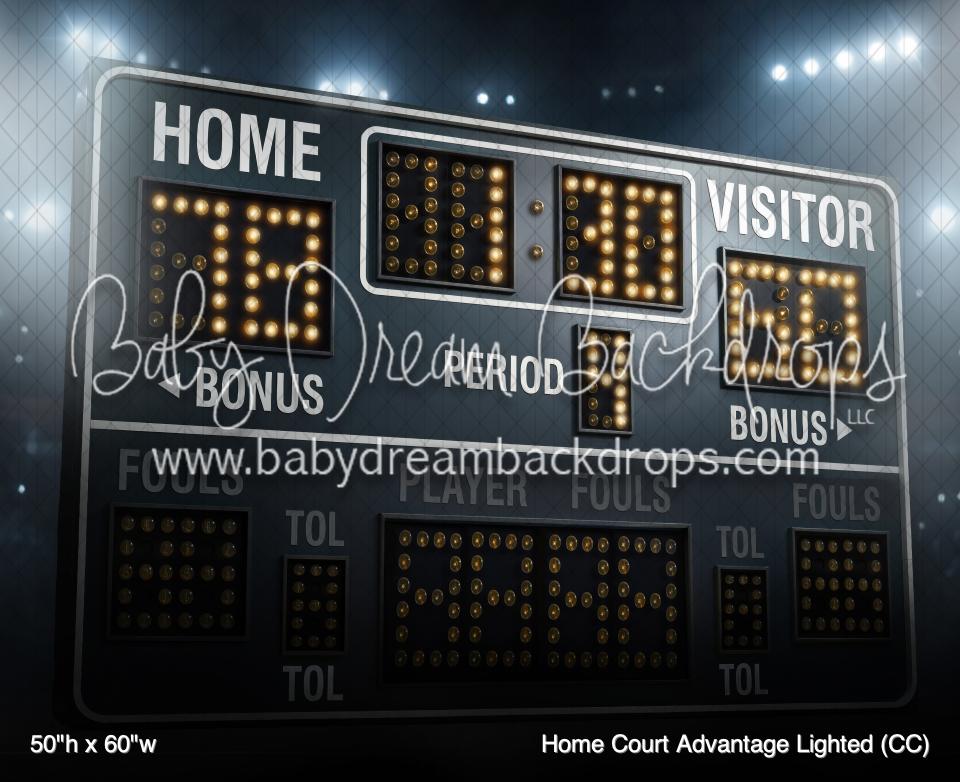 Home Court Advantage Lighted (CC) — Baby Dream Backdrops