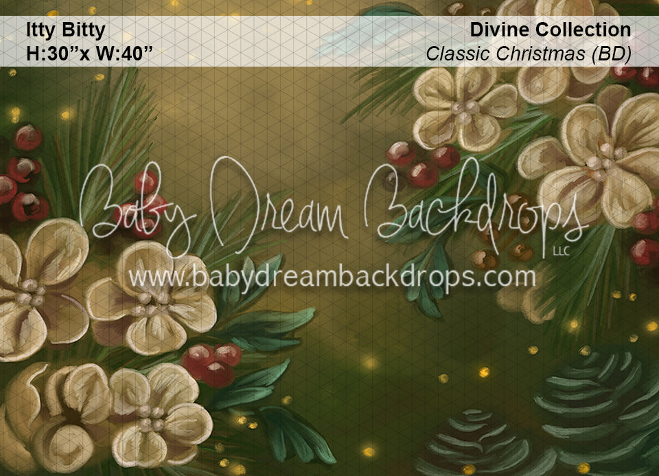 Itty Bitty Divine Classic Christmas (BD) — Baby Dream Backdrops
