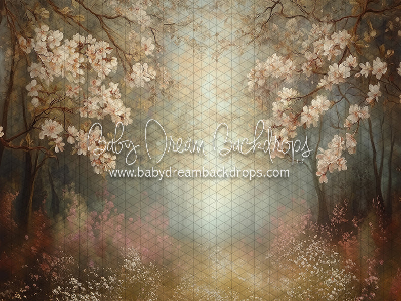 Itty Bitty Fairies in the Spring (LL) — Baby Dream Backdrops