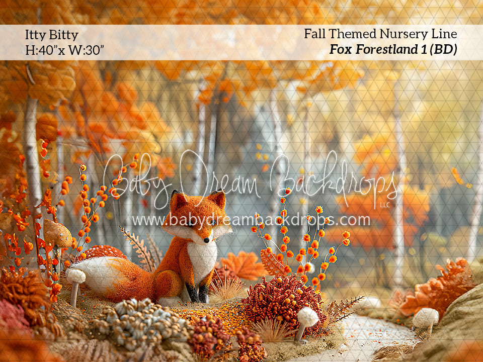Itty Bitty Fall Themed Nursery Line Fox Forestland 1 (BD) — Baby Dream ...