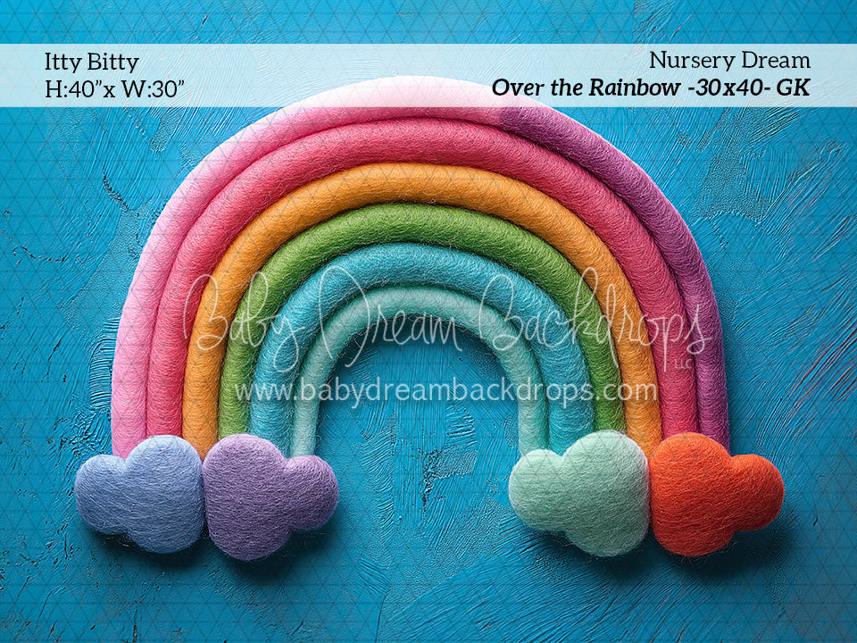 Itty Bitty Nursery Dream Over the rainbow (GK) — Baby Dream Backdrops
