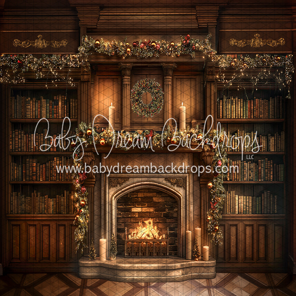 Kringle Story Corner Hearth (BD) — Baby Dream Backdrops