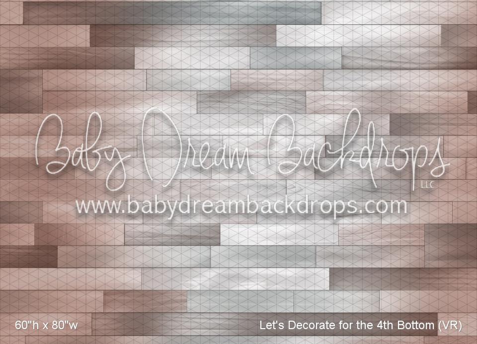 Let's Decorate for the 4th Bottom (VR) — Baby Dream Backdrops