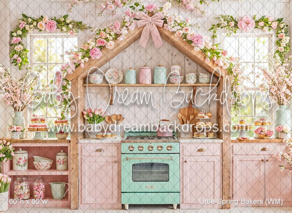 Little Spring Bakers (WM) — Baby Dream Backdrops