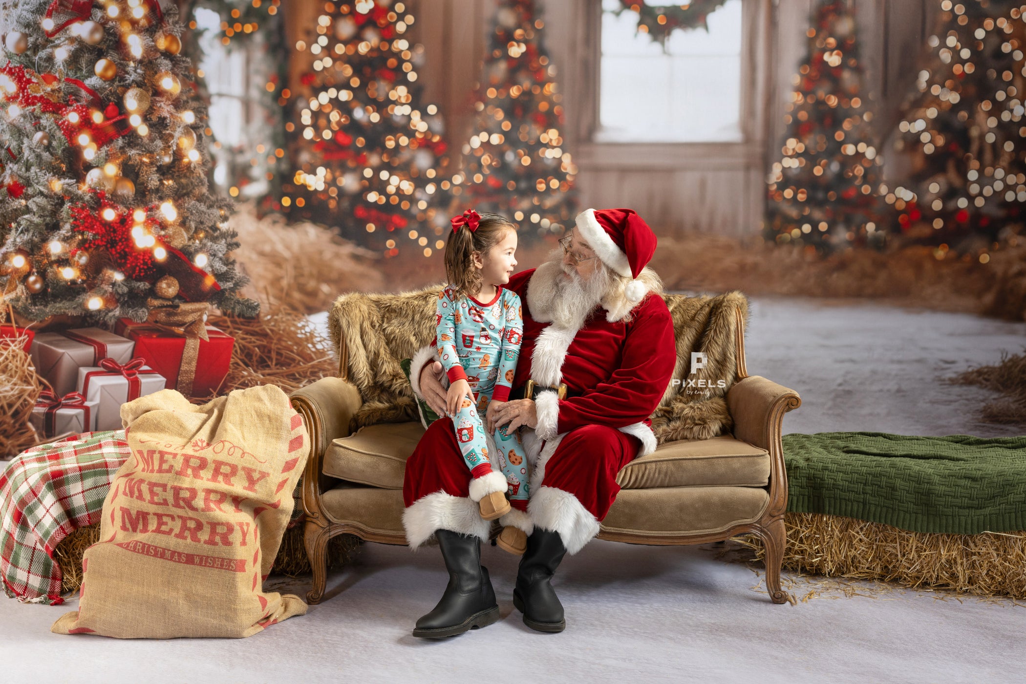 Santa Village Stable (JA) — Baby Dream Backdrops