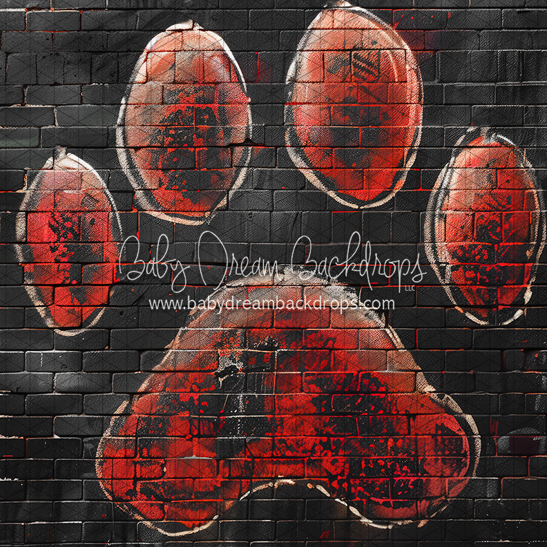 Mascot Brick Paw Red (JA) — Baby Dream Backdrops