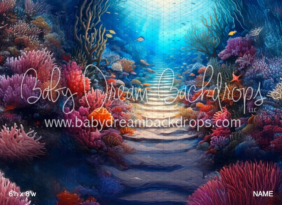 Mermaid Grotto II (BM) – Baby Dream Backdrops