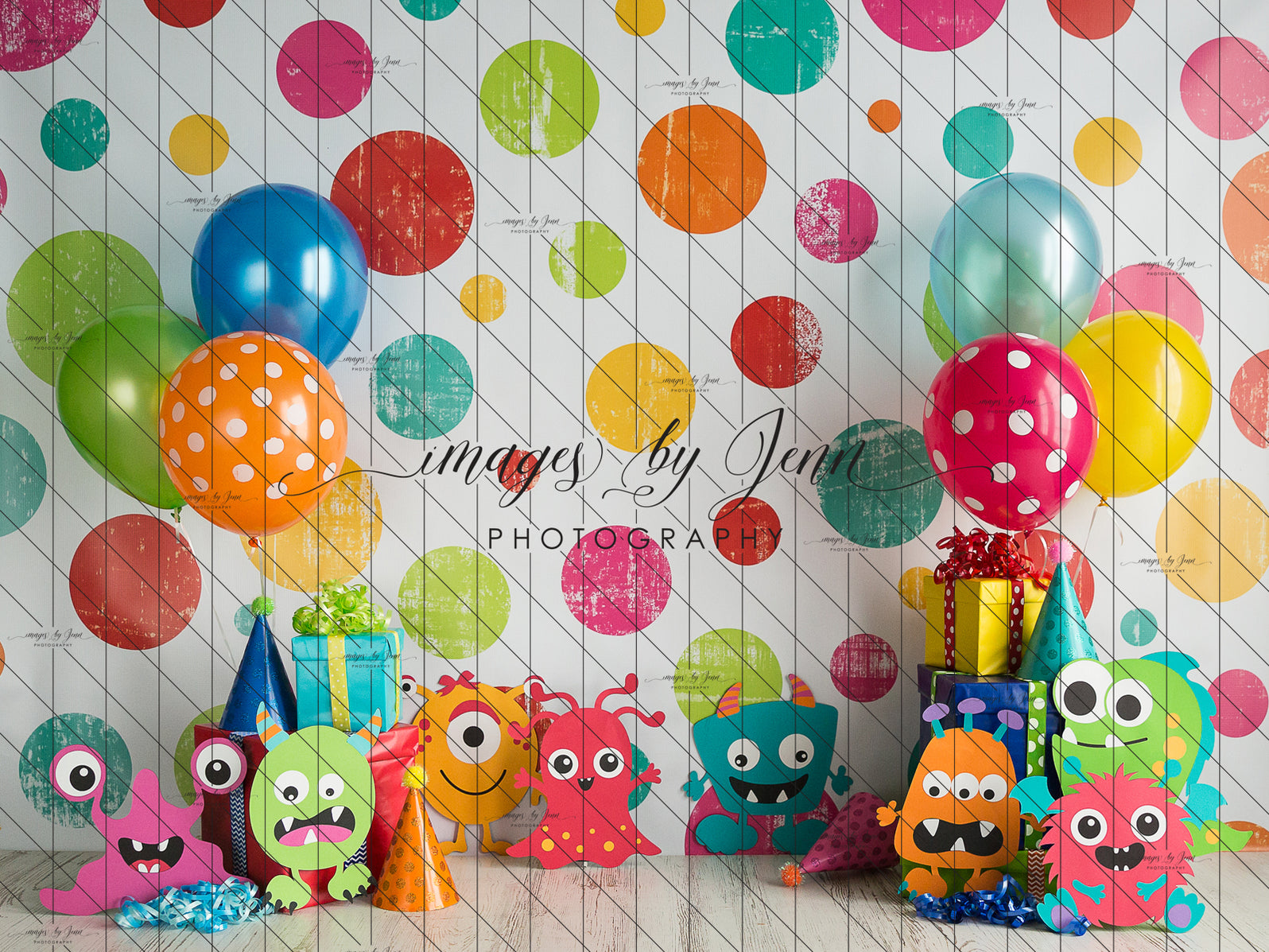 Monster Surprise Party (JG) — Baby Dream Backdrops