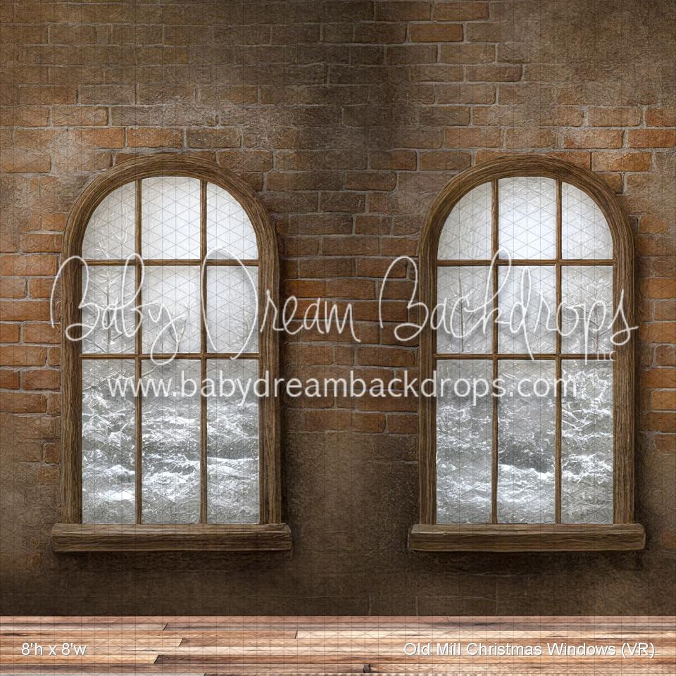 Old Mill Christmas Windows (VR) — Baby Dream Backdrops
