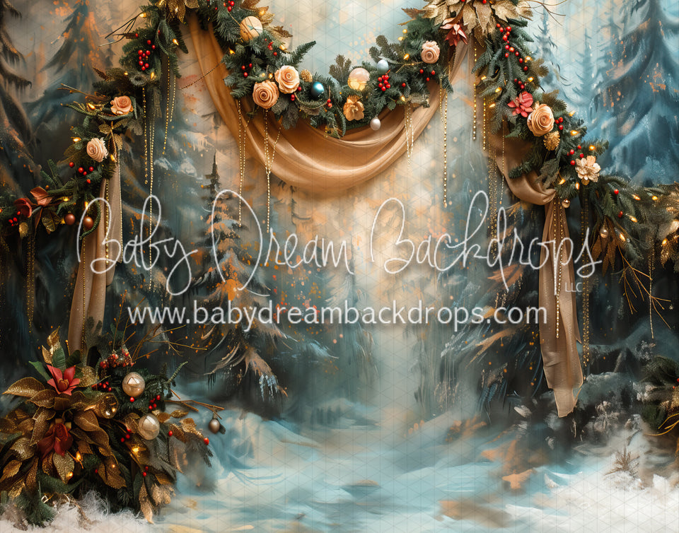 Painted Winter (Pine) (MD) — Baby Dream Backdrops